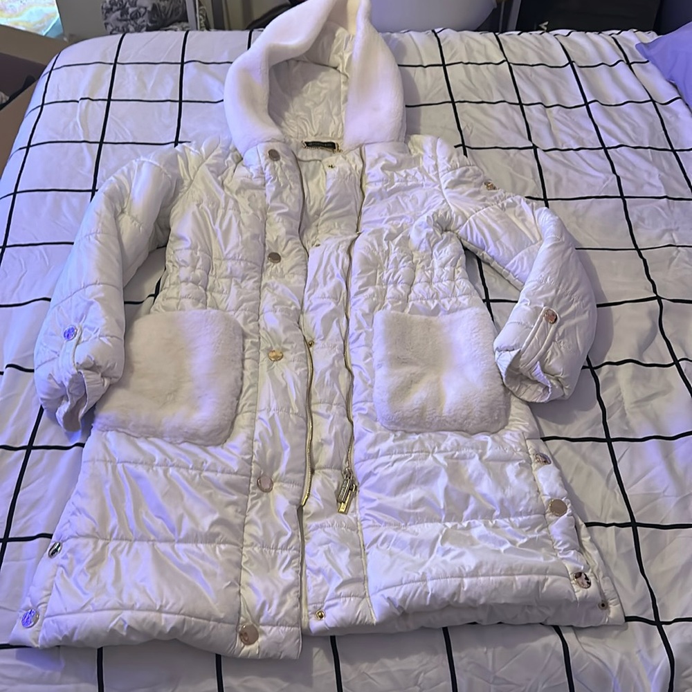 Roberta Biagi Long Hooded Puffer Coat - Gem